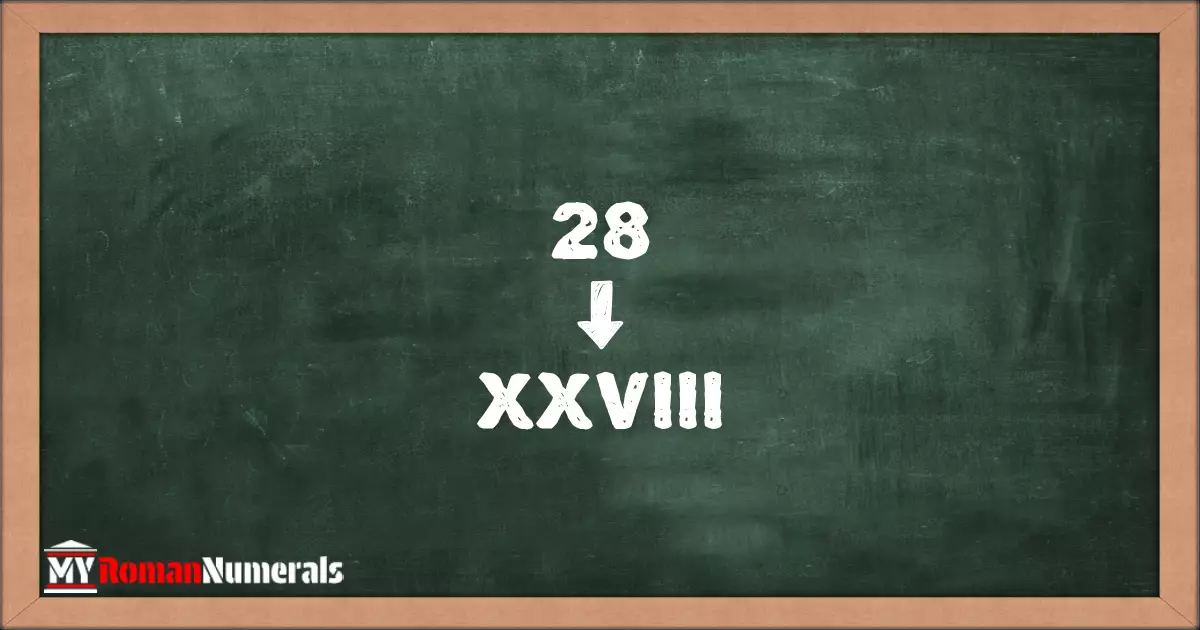 28 in Roman Numerals – How to Convert 28 to Roman numerals (Step-by ...