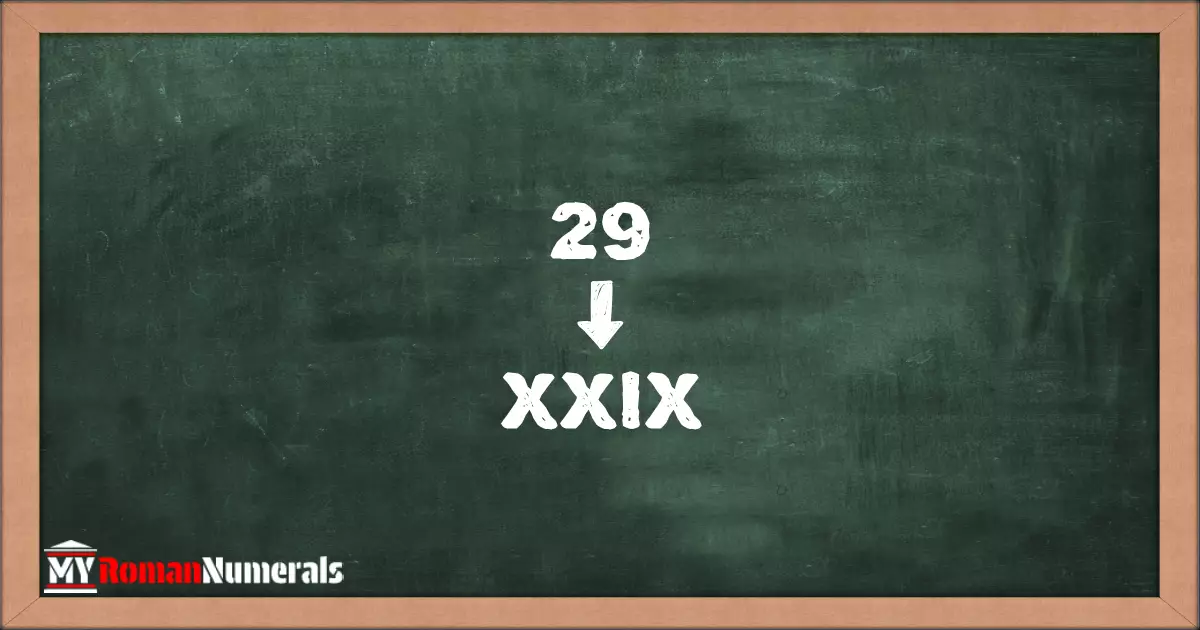 29 in Roman Numerals – How to Convert 29 to XXIX (Step-by-Step Guide ...