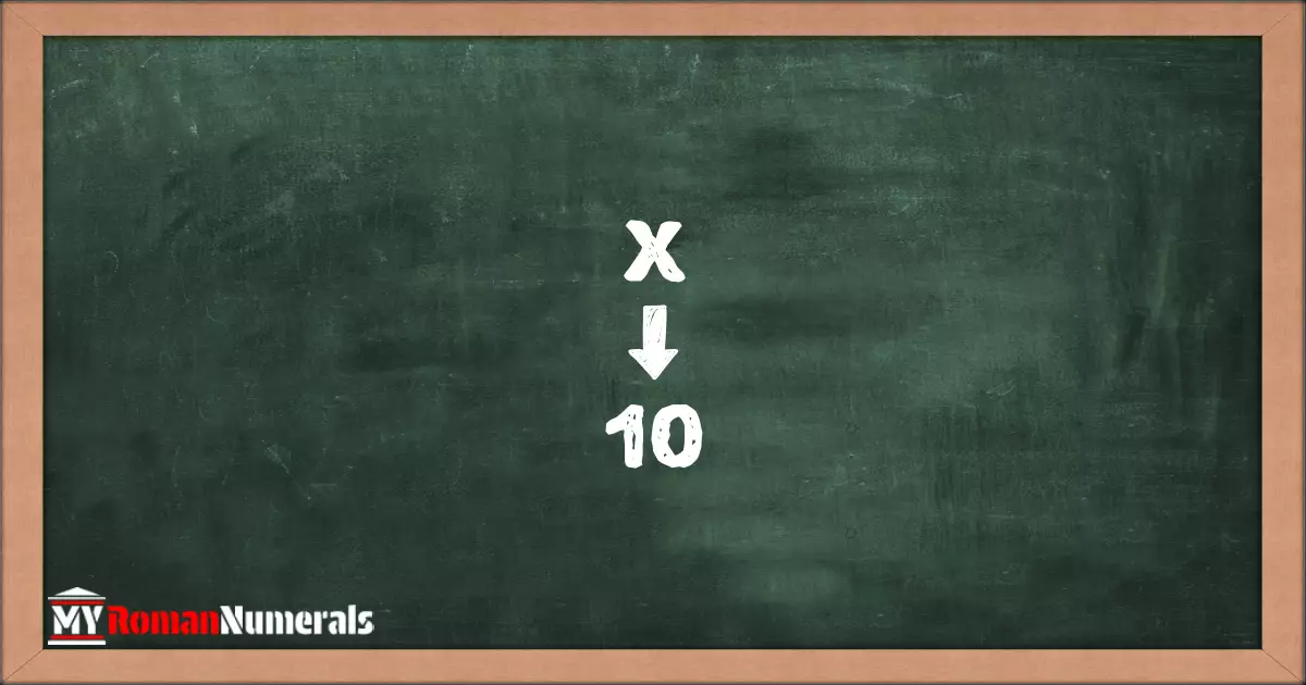 X in Numbers – Roman Numeral X Meaning - MyRomanNumerals.com